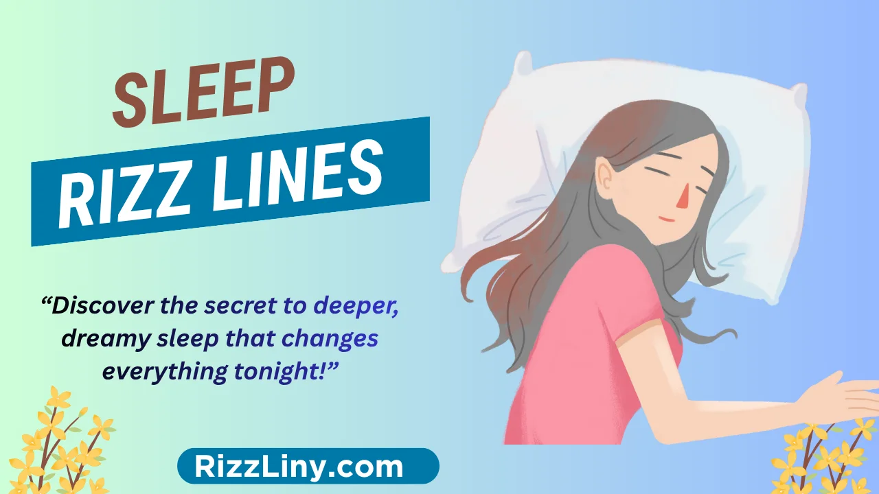 352+ Best Sleep Rizz Lines to Say Goodnight With Style and Heart 2025
